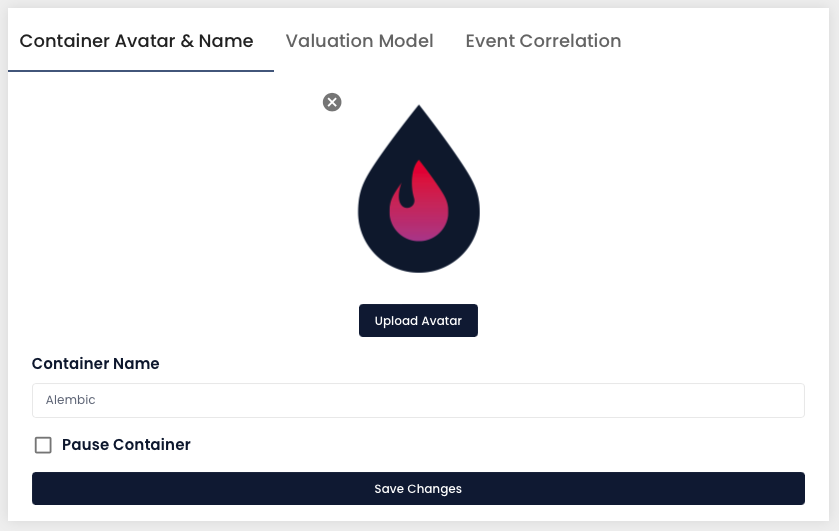 Change a Container Avatar – Alembic